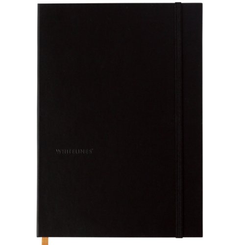 Whitelines Black Ocean A5 Lined/3D Notebook: Writing papers for ...