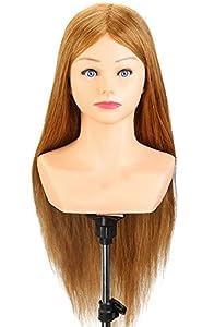 RAWAL Real Human Hair Shoulder Dummy For Hair Practice all purpose With ...