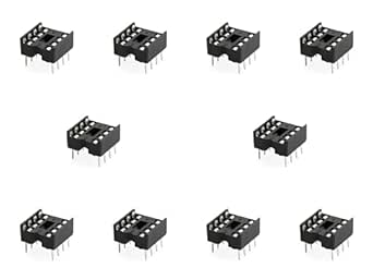 (10 pc) Pro3D 8 Pin DIP IC Socket Base Adaptor : Amazon.in: Industrial ...
