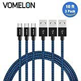 Amazon.com: Micro USB Cable, 3Pack 10FT Nylon Braided Tangle-Free High ...