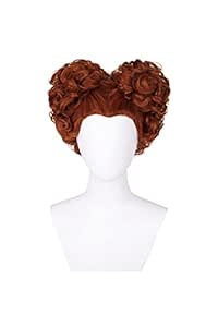 Amazon.com: Taeyue Winifred Sanderson Wig Halloween Party Cosplay Costume Short Red Brown Wigs ...