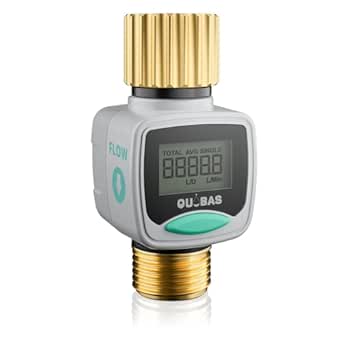 Amazon.com: QUOBAS Water Flow Meter for RV and Garden Hose, Gallon ...