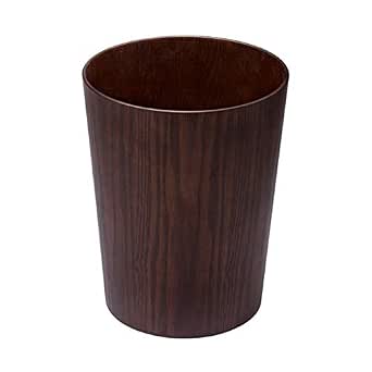 DYPASA Garbage Recycling Bin Simple Wood Trash Can without Lid Home ...
