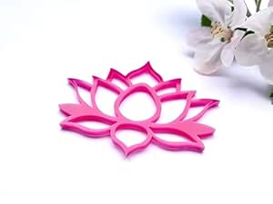 ITSYYBOO 10 Pieces Acrylic Lotus Shape, 2 inch Size Thickness 3mm ...