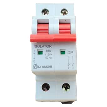 MCB D.P. Isolator 40A MCB Circuit-Breaker, DIN Rail Mount : Amazon.in ...