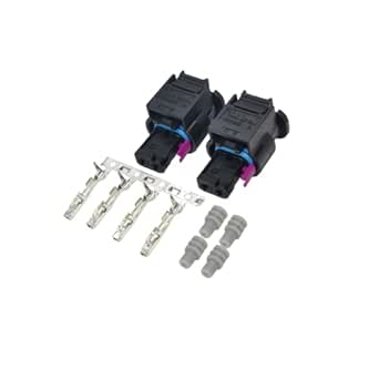 Amazon.com: bxoxlmm 4H0973702A 2 Pin 1.2mm Sealed Connector Kit for ...