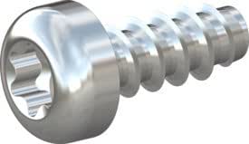 10 Stück Schraube STS-plus KN6039 2.5x6 - T8 Stahl, vergütet 10.9 ...