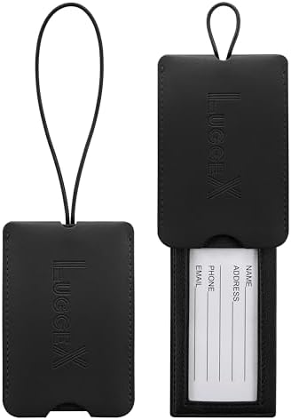 Amazon.com | LUGGEX Luggage Tags for Suitcases, 2Pcs Carry on Bag Tags ...
