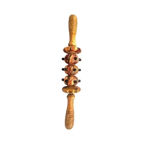 Snevad 5 Wheels Wooden Massage Tool Neck Shoulder Massager Body ...