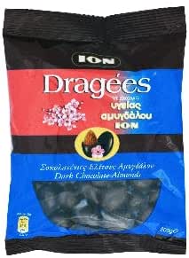 Ion Dragees Dark chocolate almonds 200g: Buy Online at Best Price in ...