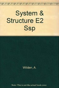 Amazon.com: System & Structure E2 Ssp: 9780415059060: Wilden, A: Books