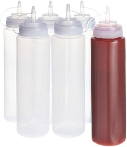 Amazon.com: YEUIKERR 6 Pack Condiment Squeeze Squirt Bottles for Sauces ...
