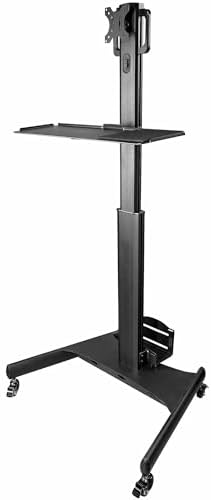 Amazon.com: StarTech.com Mobile Workstation Cart with Monitor Mount ...