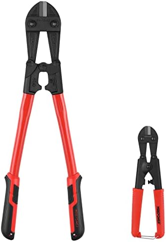 MAXPOWER Bolt Cutters, 8" Mini Bolt Cutter & 18" Heavy Duty Bolt Cutter ...