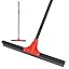 DALIPER Floor Squeegee with 60CM Heavy Duty Silicone Rubber Scraper Head and 152.4CM Long ...