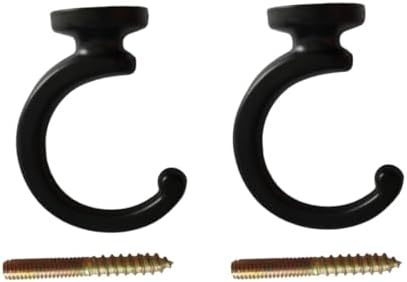 Amazon.com: Evsteluo 2 Sets Large Swag Ceiling Hooks Heavy Duty Swag ...