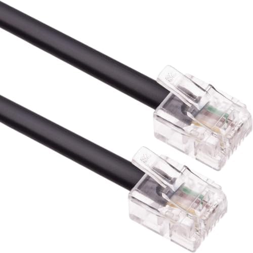 WETEK RJ11 Telephone Line Wire Patch Cable Compatible for Landline ...