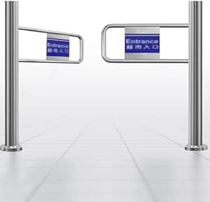 Swing Gate Metal Door - 90° One-Way Access, Stainless Steel Barricade ...