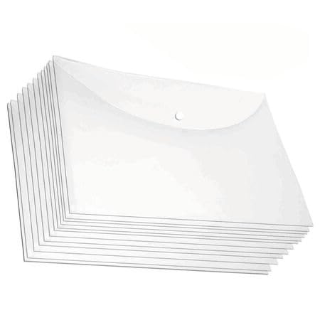 Expo My Clear Bag Full Size Transparent A4/ FS Paper Size Button ...