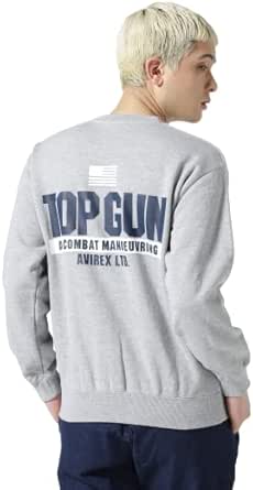 Amazon.co.jp: [アヴィレックス] 直営店限定 TOP GUN CREW NECK SWEAT/トップガン クルーネック ...