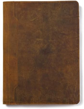 Amazon.com: Vintage Leather Padfolio - 10x13" - Professional Organizer ...