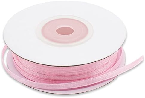 Nastro Rosa in Doppio Raso 3 mm, Nastro Bobina Satinato per Bomboniere ...