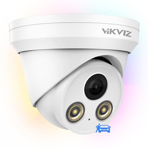 4MP POE IP Camera Outdoor with Microphone,4MP Full Color Outdoor PoE ...