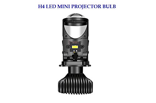Y6 1PC 45W Lamp H4 LED Mini Projector Lens with Fan for Bike Bulb ...