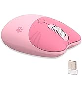 Amazon.com: Cute Cat 2.4G USB Wireless Keyboard and Mouse Combo, Silent ...