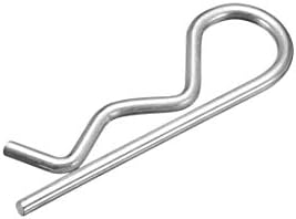 sourcing map Clip Pins 2mm Wire Carbon Steel 40mm Length Trailer R ...