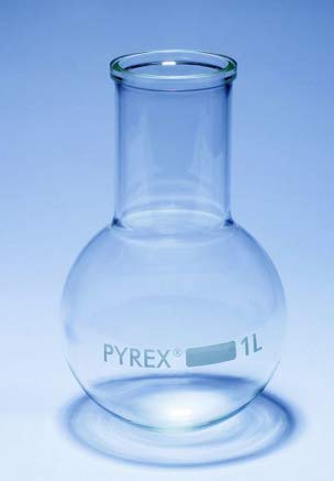 Extraction Flask, Round with Flat Bottom & Wide Neck, Legacy, CS of 12 ...