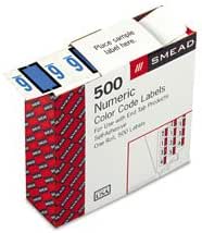 Amazon.com: Smead Single Digit End Tab Numerical Labels, Colored ...