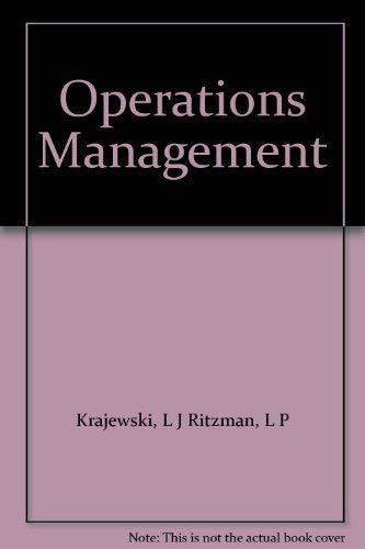 Operations Management: larry ritzman lee krajewski: 9780131437050 ...