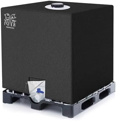 Amazon.com: TIONLCLC IBC Tote Cover for Rain Barrel, 275 Gallon 420D ...