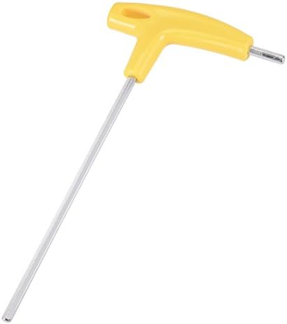 uxcell 6mm Metric Long Arm T-Handle Hex Key Wrench Chrome Finish ...