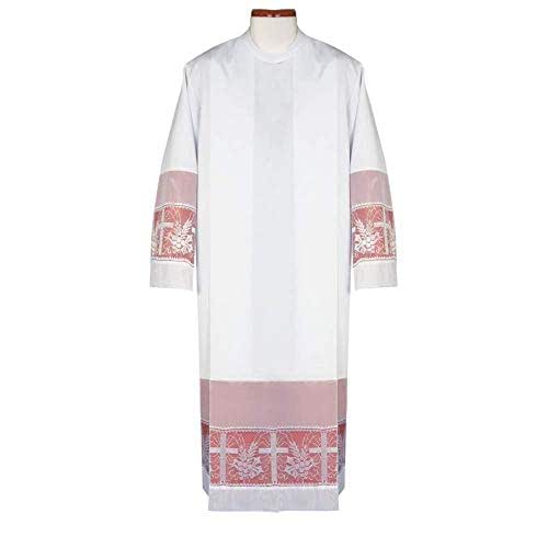 Amazon.com: Traditional Priest Alb with pleats, White Alb, Albs for ...