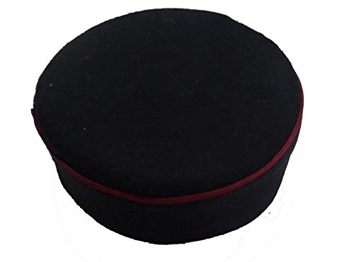 ARUNA Himachali Kullu Patti Woolen Topi/Cap for Men & Women Plain Black ...
