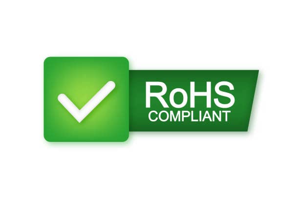 Rohs Compliant Green Logo sign sticker, Waterproof sticker : Amazon.in ...