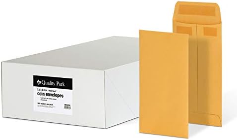 Amazon.com : Quality Park #5 1/2 Coin Envelopes, 3 1/8 x 5 1/2, Gummed ...