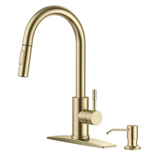 32 Gold Kitchen Faucet Fixtures That Are Totally In Style