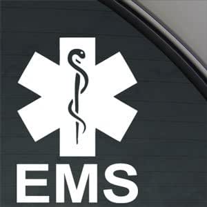 Amazon.com - EMS Emergency Medical Services Decal Window Sticker ...