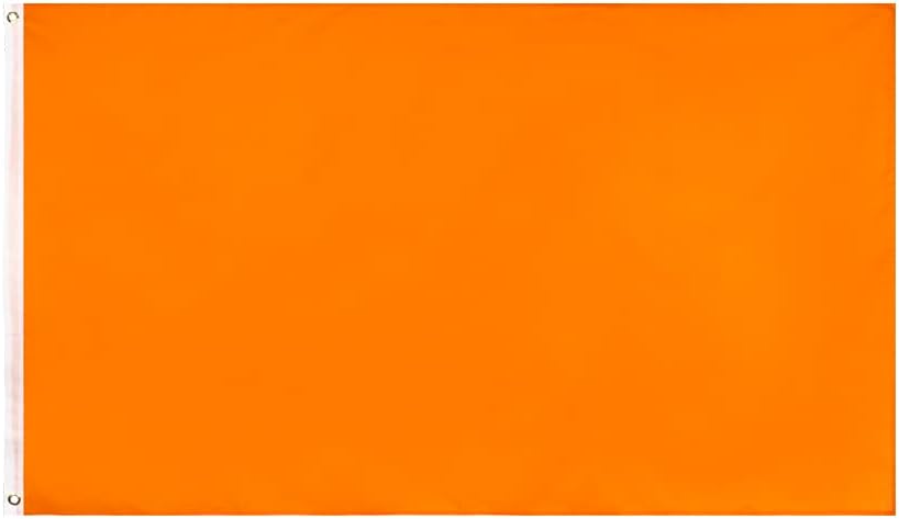 Amazon.com : 3x5 Foot Solid Orange Flag - Plain Orange Flags : Patio ...