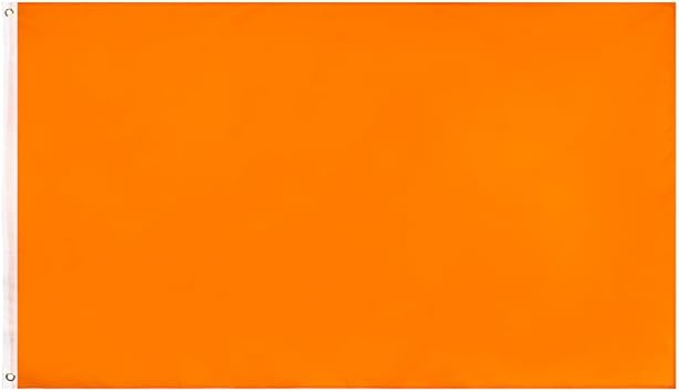 Amazon.com : 3x5 Foot Solid Orange Flag - Plain Orange Flags : Patio ...
