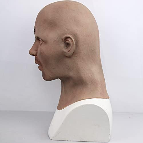 Amazon.com: Bulex Halloween Scary Scar Bald Head Mask Latex Horror ...