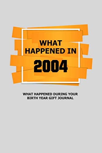 What Happened In 2004, What Happened During Your Birth Year Gift ...