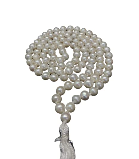 All Stone Pearl Mala 108 Beads Original Certified Fresh Water Pearl Ki ...