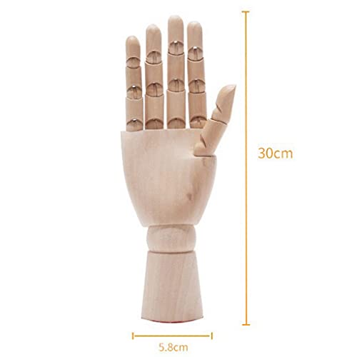 2 Pack Wooden Artist Hand Mannequin with Flexible Joints- Left & Right ...