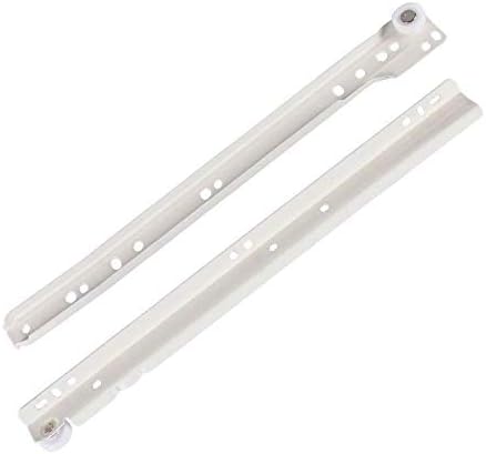 Y&Y Decor White Epoxy Coated Euro Drawer Slides 12"-22" - 10 Pair Pack ...