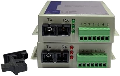 Hanutech Pack of 2 Pcs Universal 1 Channel RS485/232/422 Serial Data Fiber Optical Media ...