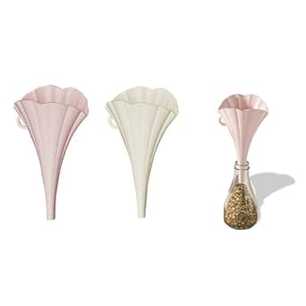 Amazon.com: YAFIYGI 2 Pcs Kitchen Funnels Set Silicone Funnels with Fan ...